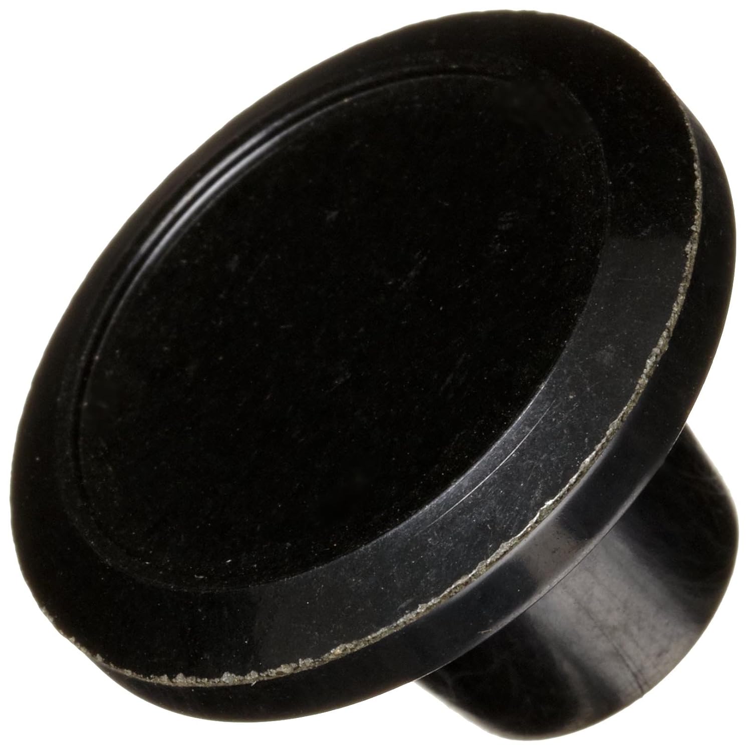 DimcoGray Black Phenolic Push-Pull Recessed Top Knob Female, Brass Insert: 8-32" Thread x 5/16 ...