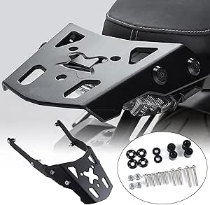 Amazon.com: TAZGANTAX Motorcycle Steel Rear Luggage Rack Cargo Carrier ...