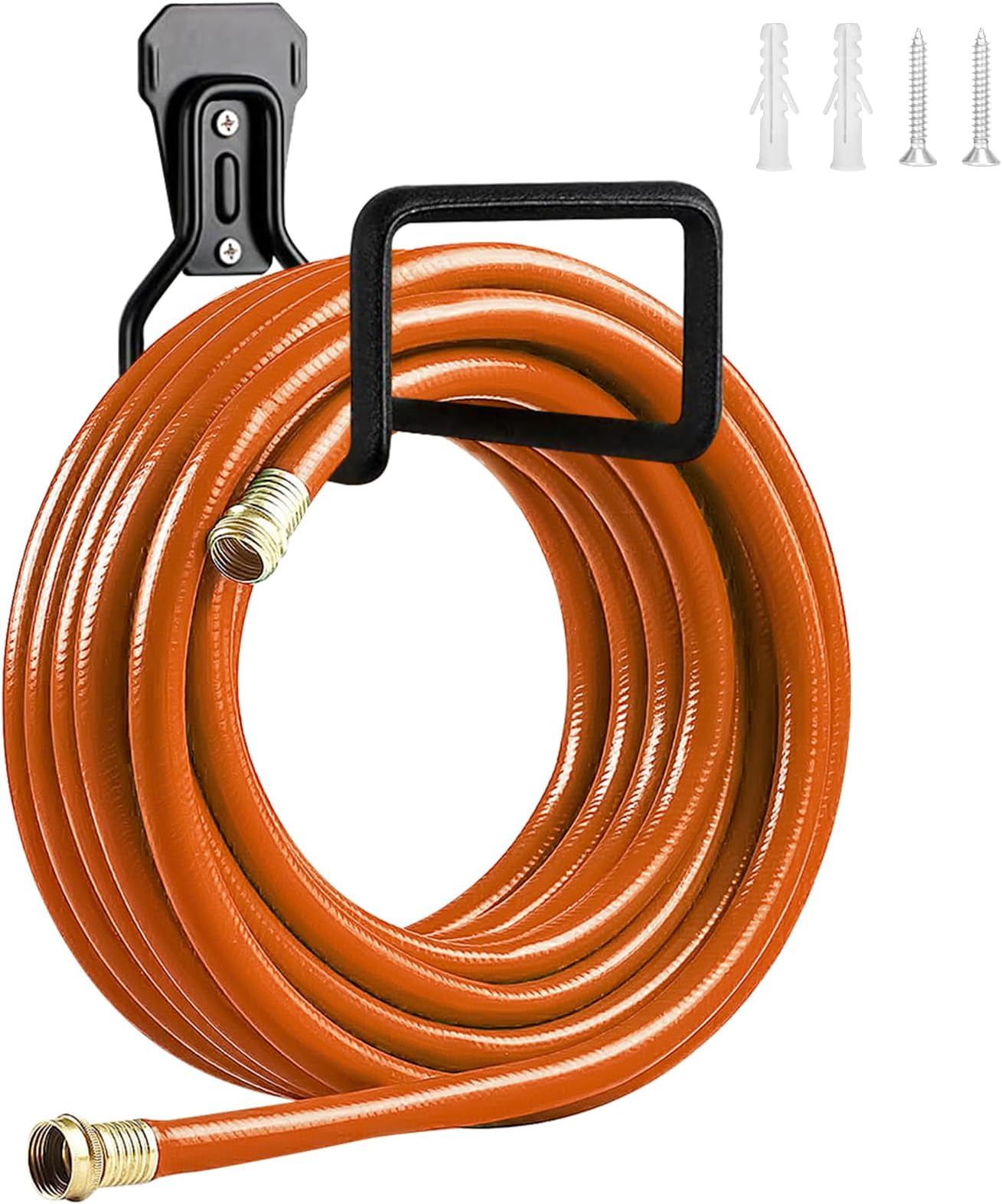 Amazon.com: Wall Mounted Water Hose Holder - Metal Garden Hose Holder ...