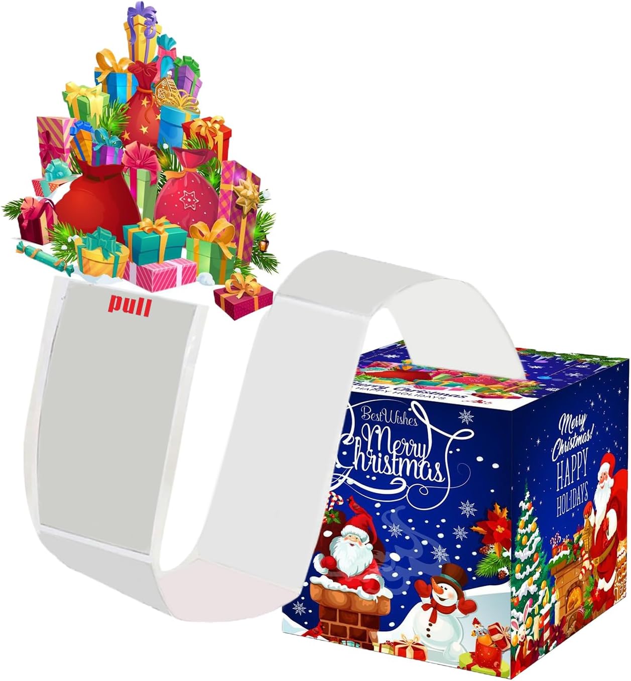 Amazon.com: Holiday Money Pull Box - Fun Interactive Christmas Party ...