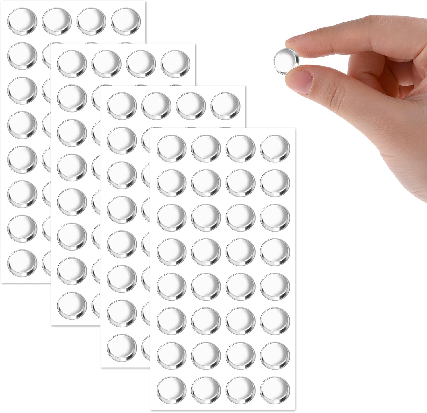 Piriuuo 128 Pcs Cabinet Door Bumpers, Clear Rubber Bumper Self-Adhesive ...