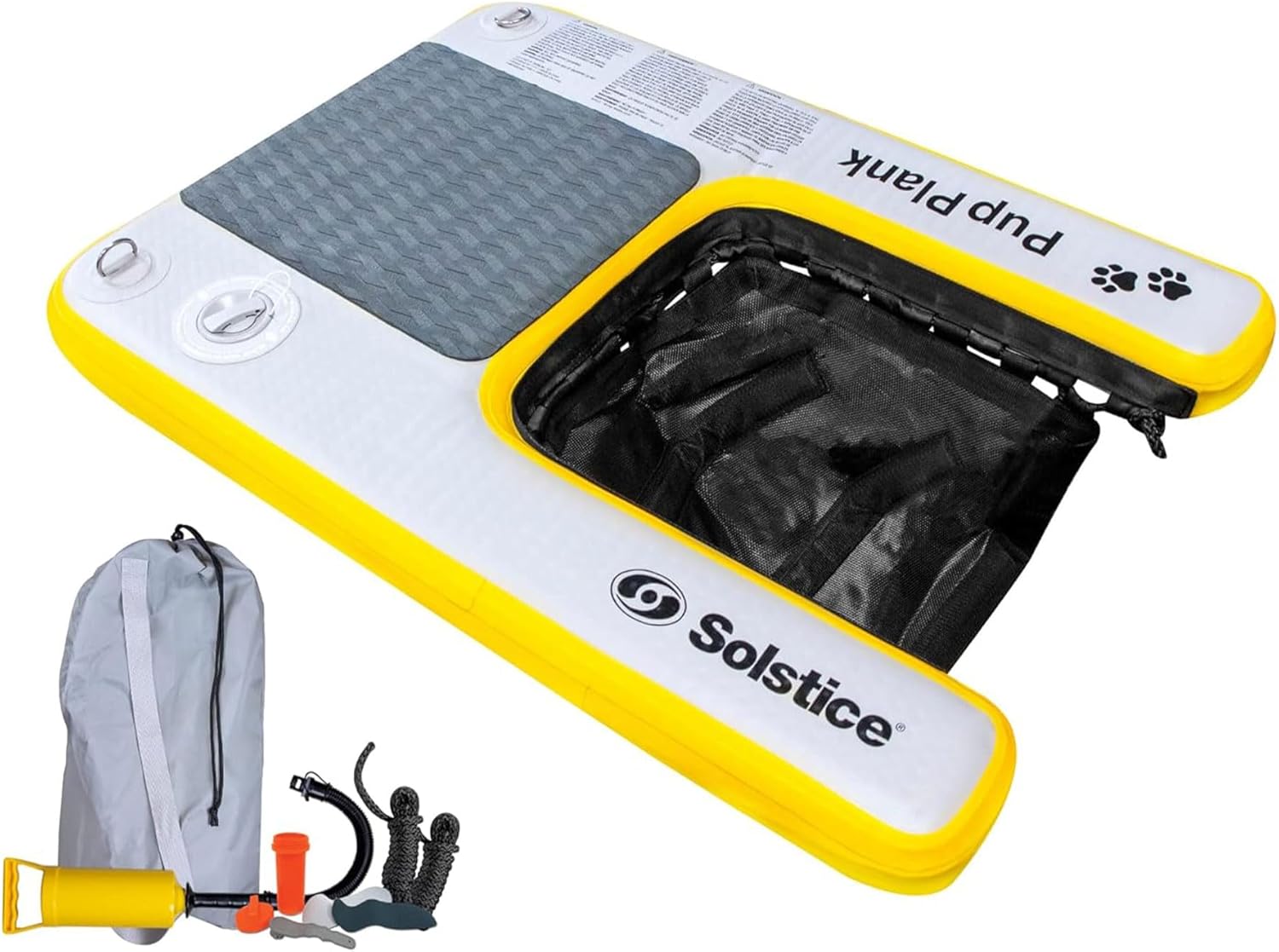 Solstice Inflatable Pup Plank Mini Dog Ramp Water Float Ladder Step for ...