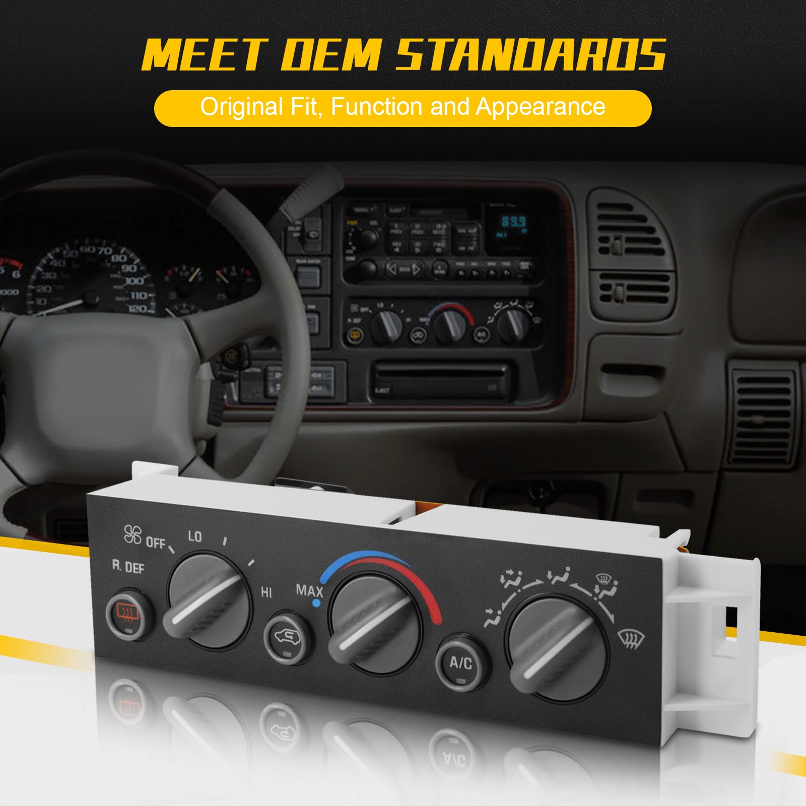 AC Heater Climate Control Panel With Rear Defogger - Compatible With ...