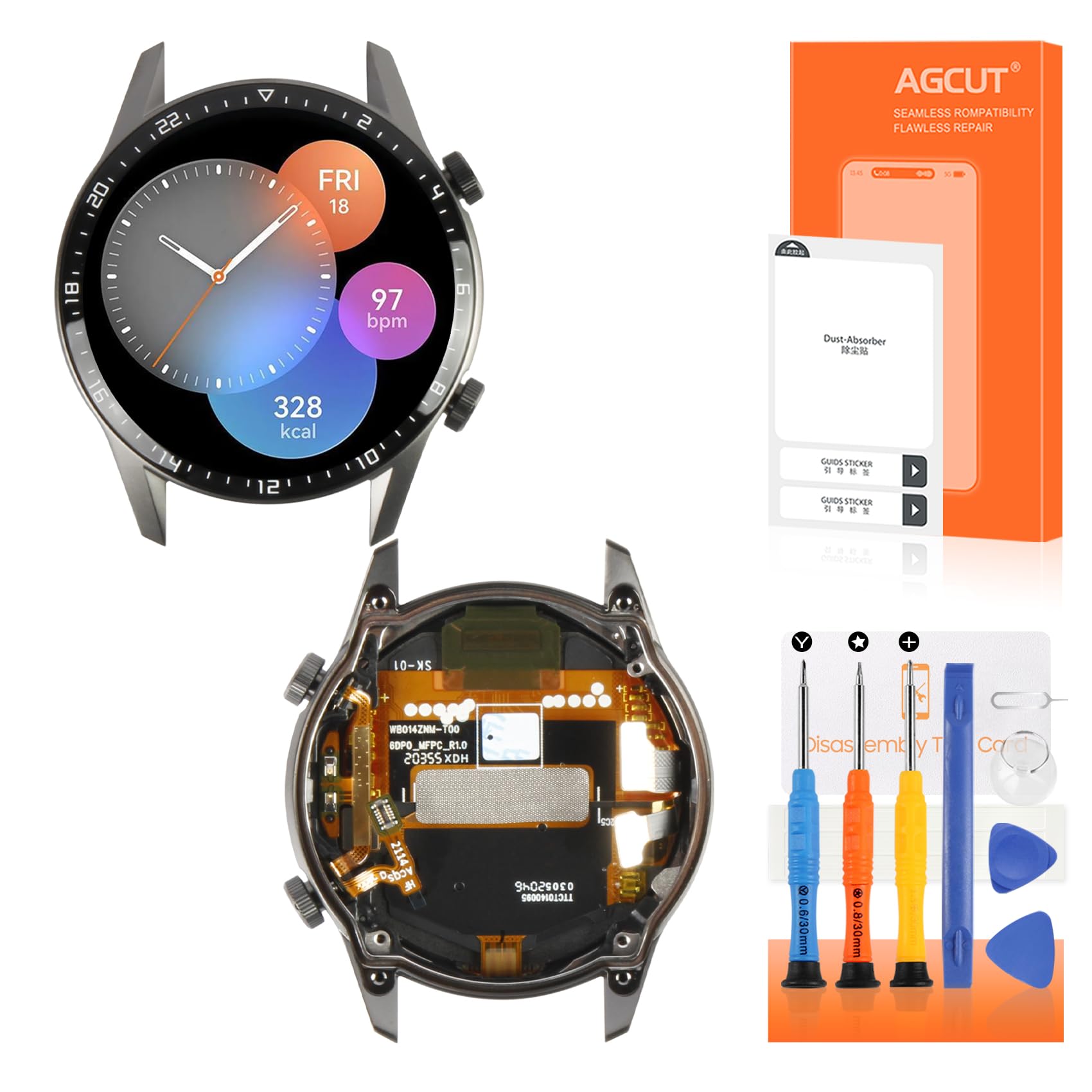 Amazon.com: LCD for Huawei Watch GT2 Screen Replacement for Huawei ...