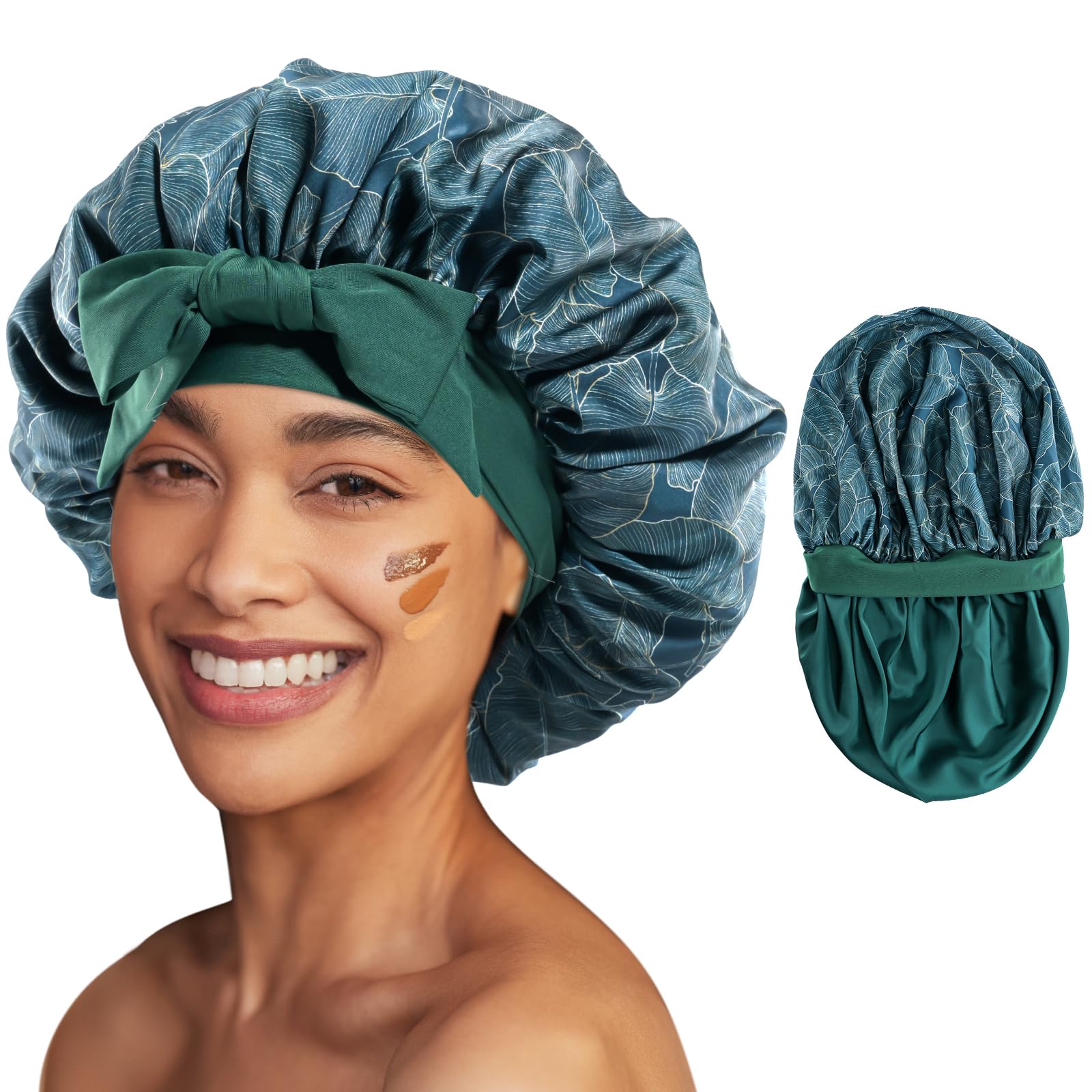 Amazon.com : Lolalet Silk Bonnet for Sleeping Women, Double Layer Satin ...