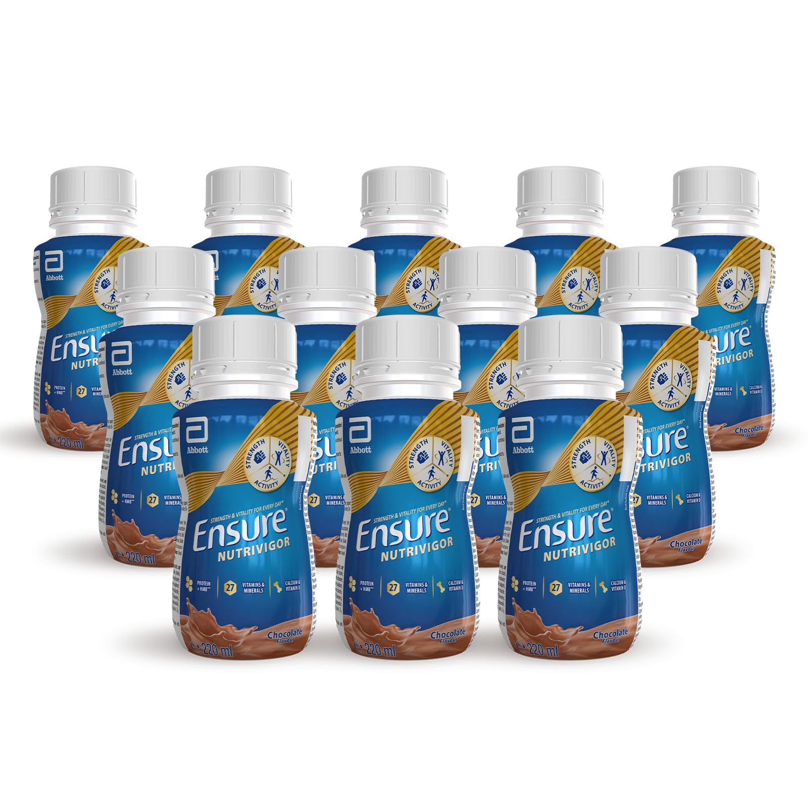 NutriVigor Nutritonal Shake, 220ml x 12, Chocolate Flavour Support ...