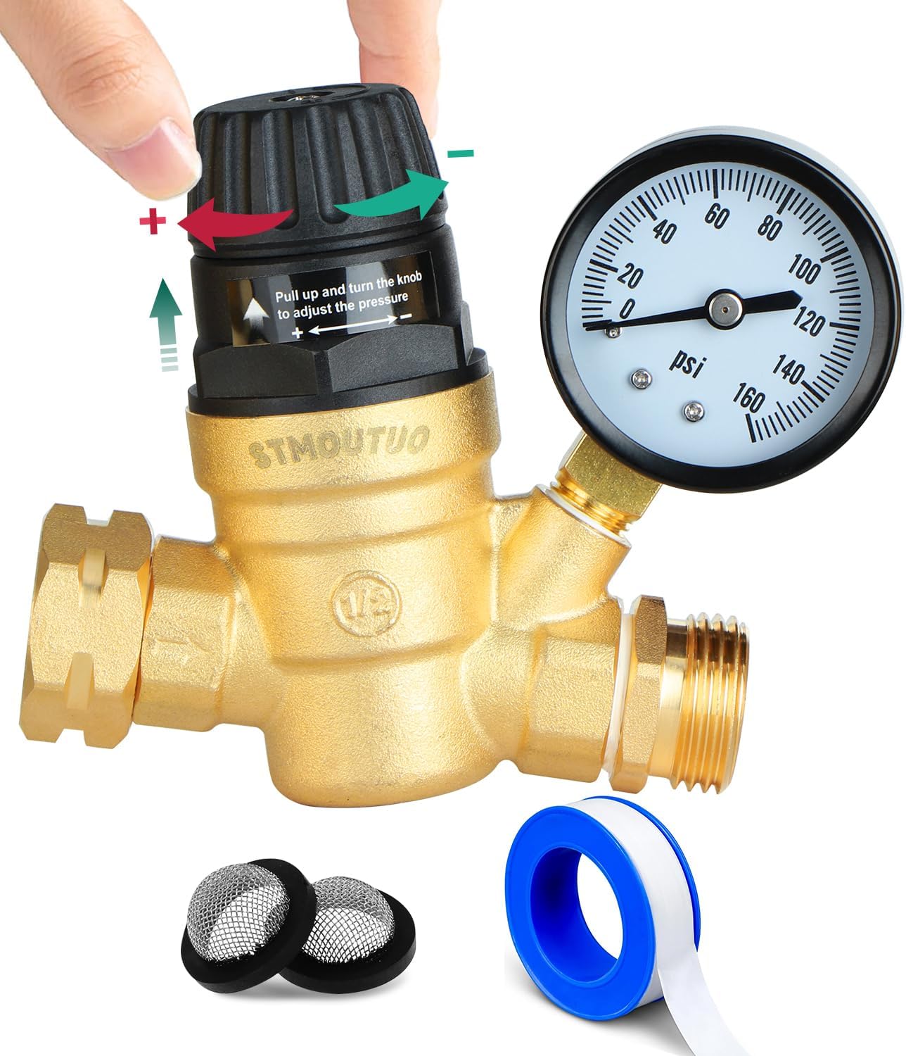 Amazon.com: Renator RV Water Pressure Regulator for RV Camper. Brass ...