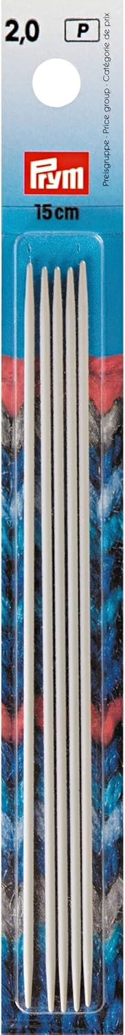 Amazon.com: Prym 6" Double Point Aluminum Knitting Needles, 2mm