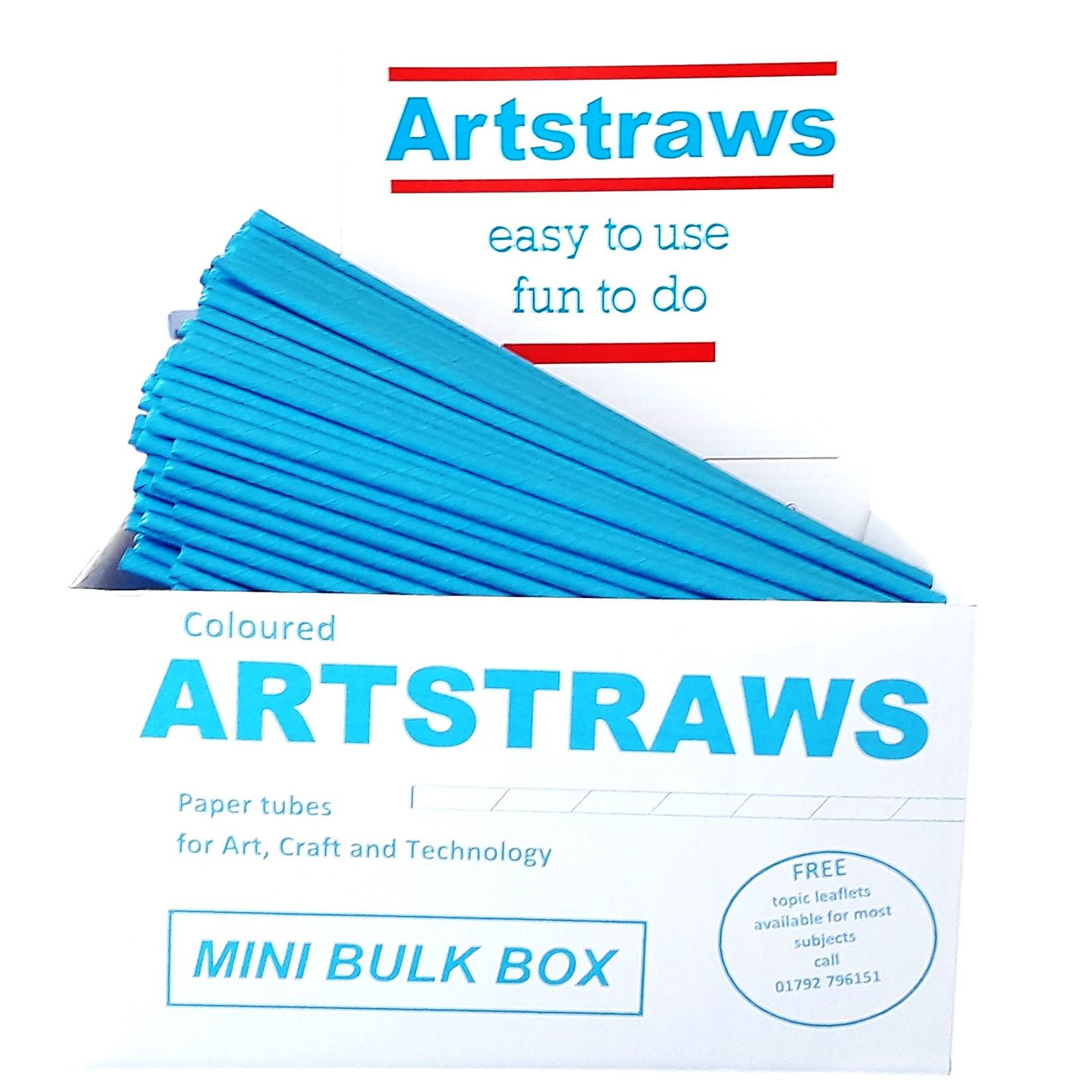 Artstraws Mini School Pack Blue Paper Straws Art Straws 500 4mm ...