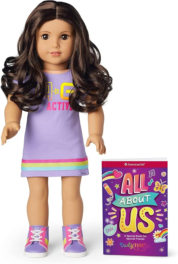 American Girl Truly Me 18-inch Doll #121 with Brown Eyes, Dark-Brown ...