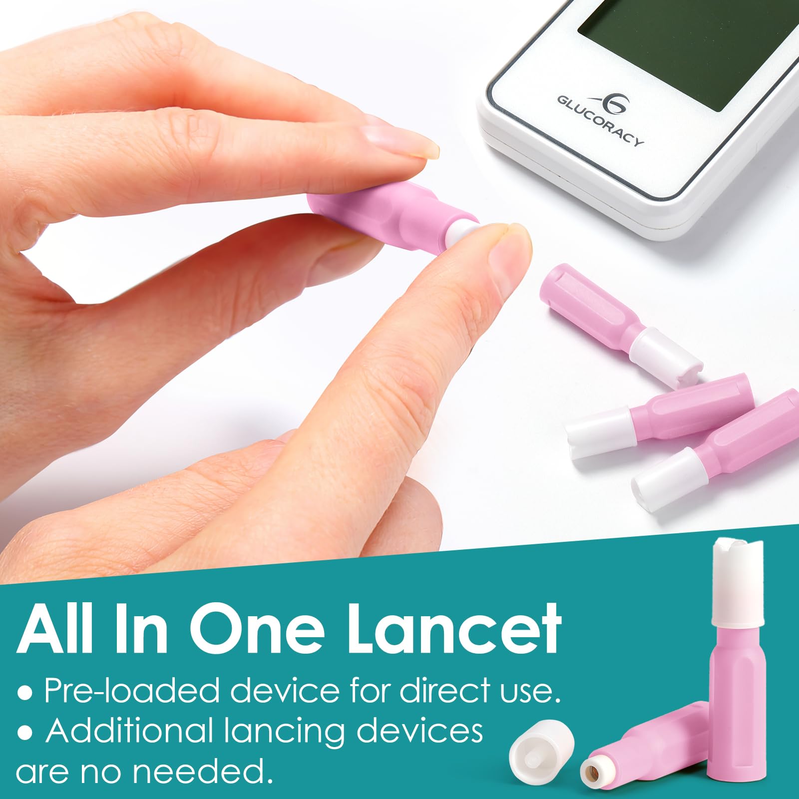 Snapklik.com : Safety Lancets, Sterile, Top Push Button Activated, 30 ...