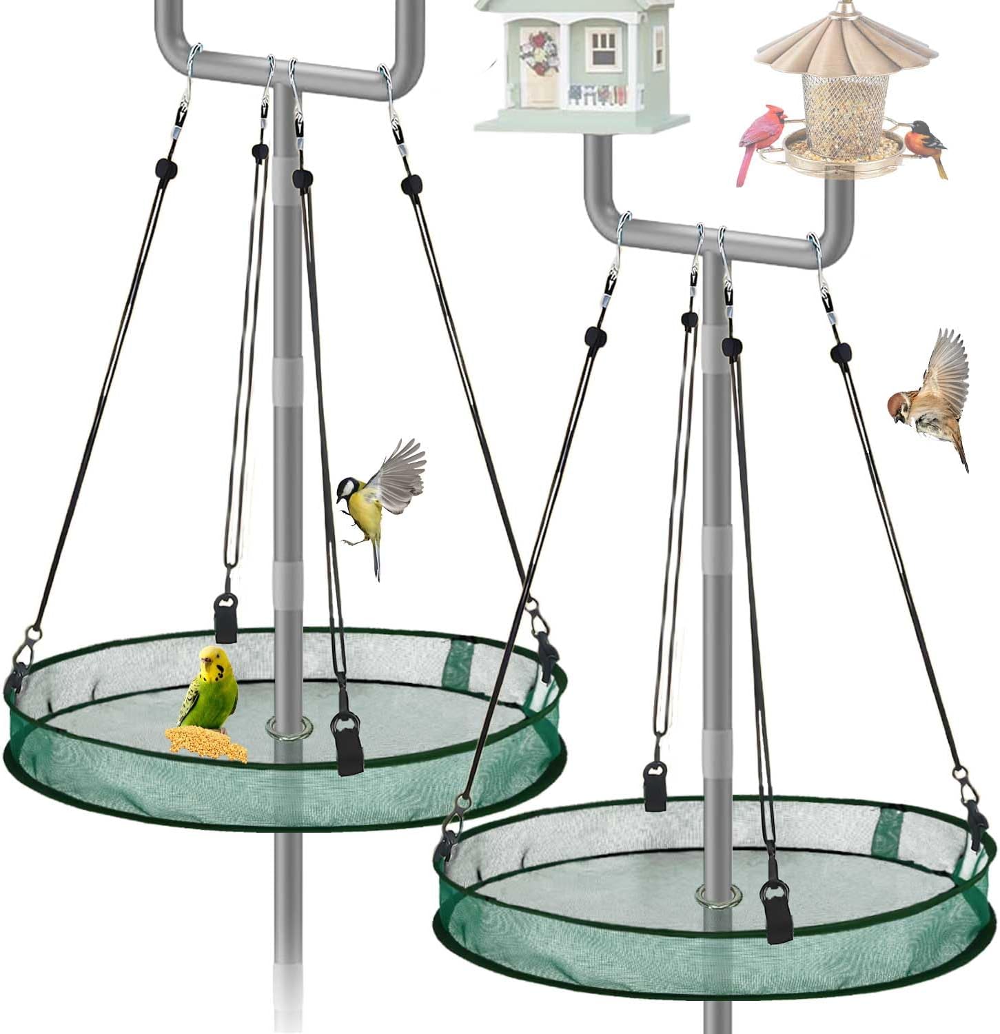 Amazon.com : Hkvoxim 2 Pack Seed Catcher Tray for Outdoor Pole Mounted ...