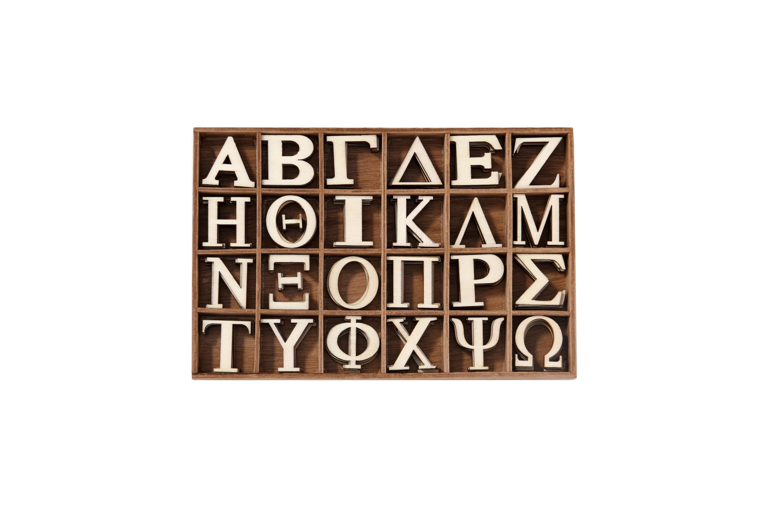 Amazon.com: 1 Inch 120 Pcs Wood Greek Letters,Unfinished Wooden ...