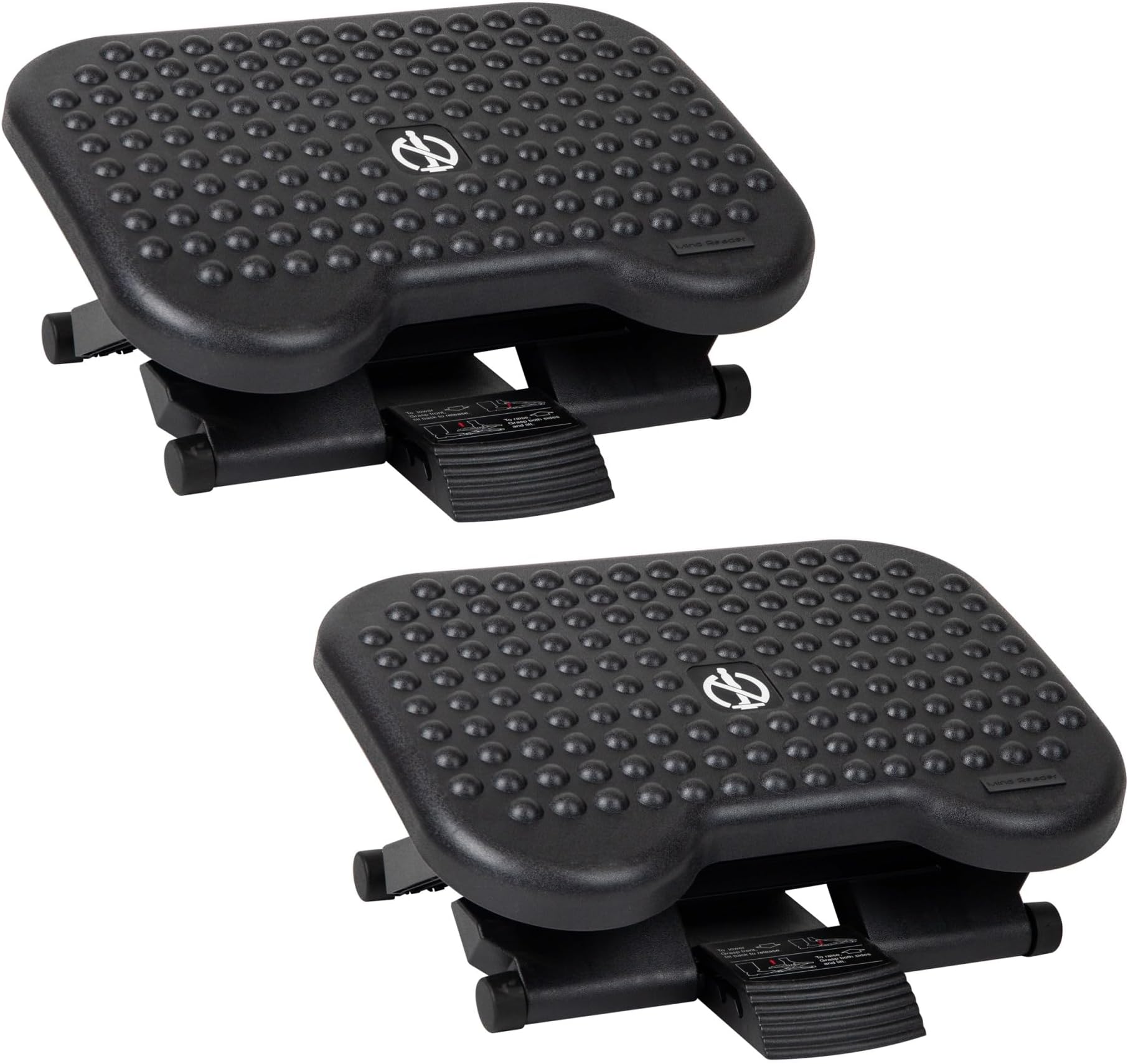 Amazon.com: Foot Rest for Under Desk at Work - Adjustable Black Bamboo ...