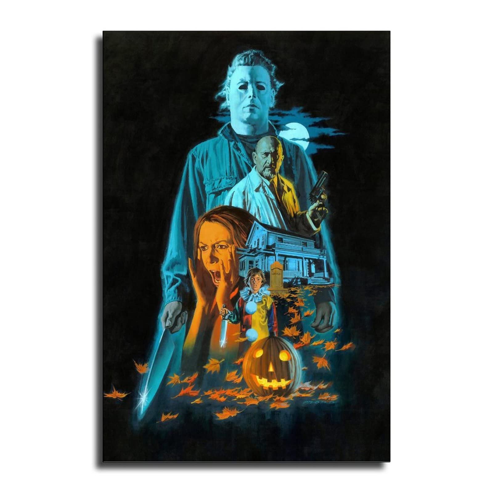 Amazon.com: IFUNEW Halloween Michael Myer Movie Horror Poster ...