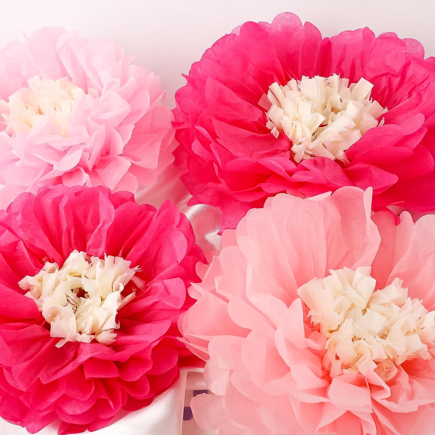 Amazon.com: Lillic&Cici Tissue Pom Poms Paper Flowers Party Wall ...