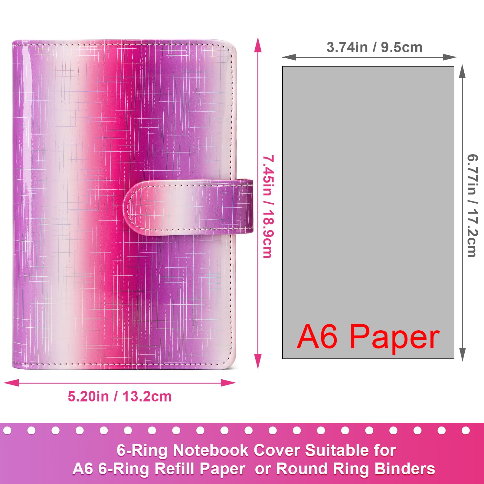 Snapklik.com : Toplive A6 Notebook Binder, PU Leather Binder Budget 6 ...