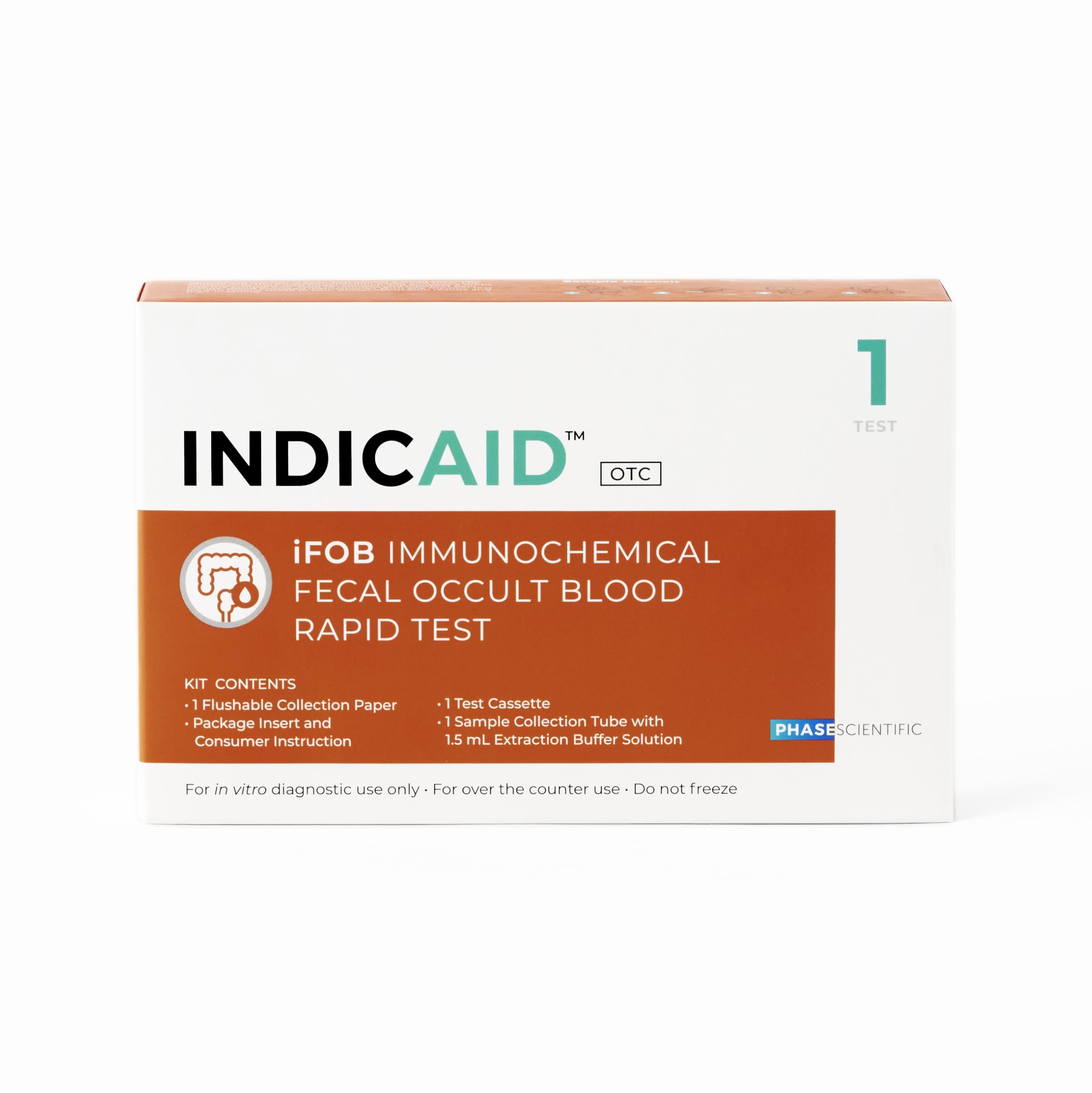 Amazon.com: INDICAID Immunochemical Fecal Occult Blood Rapid Test (iFOB ...