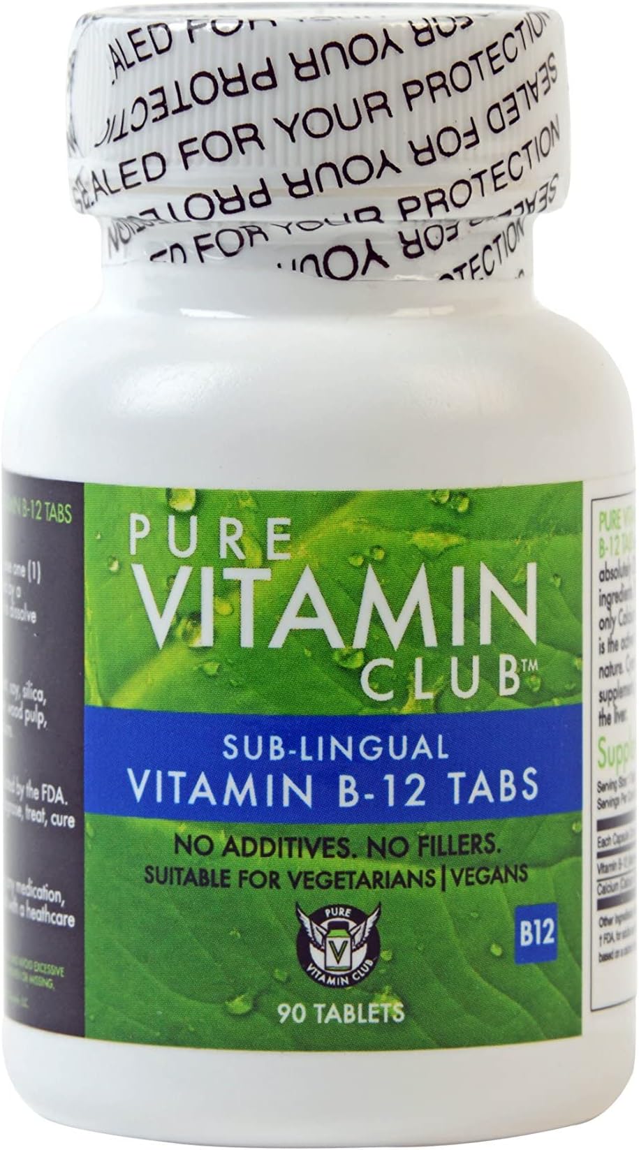 Amazon.com: Pure Vitamin Club Sub-Lingual Vitamin B-12 Tablets - 90 Day ...