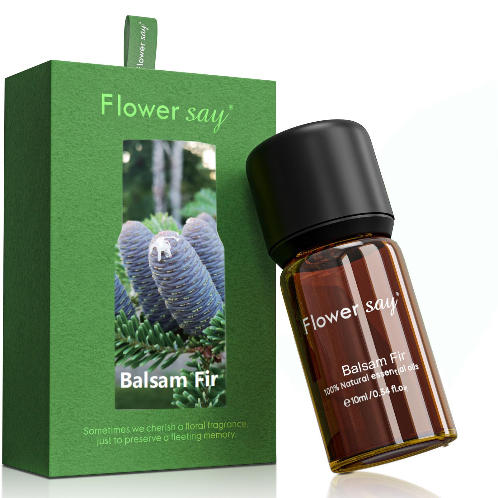 Amazon.com: FLOWERSAY Balsam Fir Essential Oil 0.34Oz - 100% Pure ...