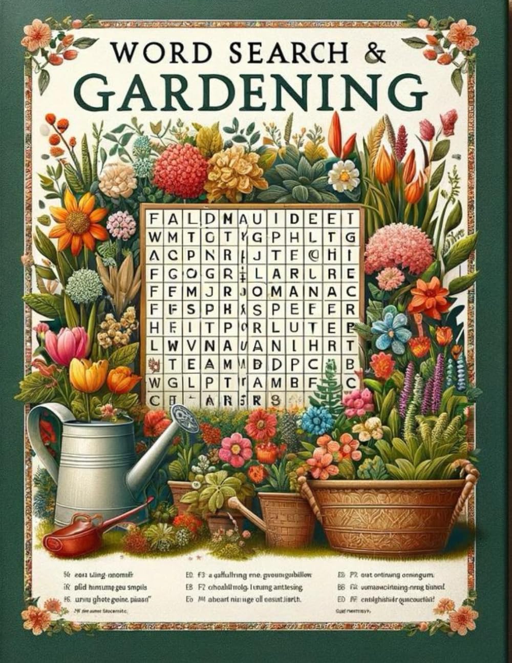 Garden Word Search: 1000 Gardening Words(100 puzzles) Puzzle Book for ...