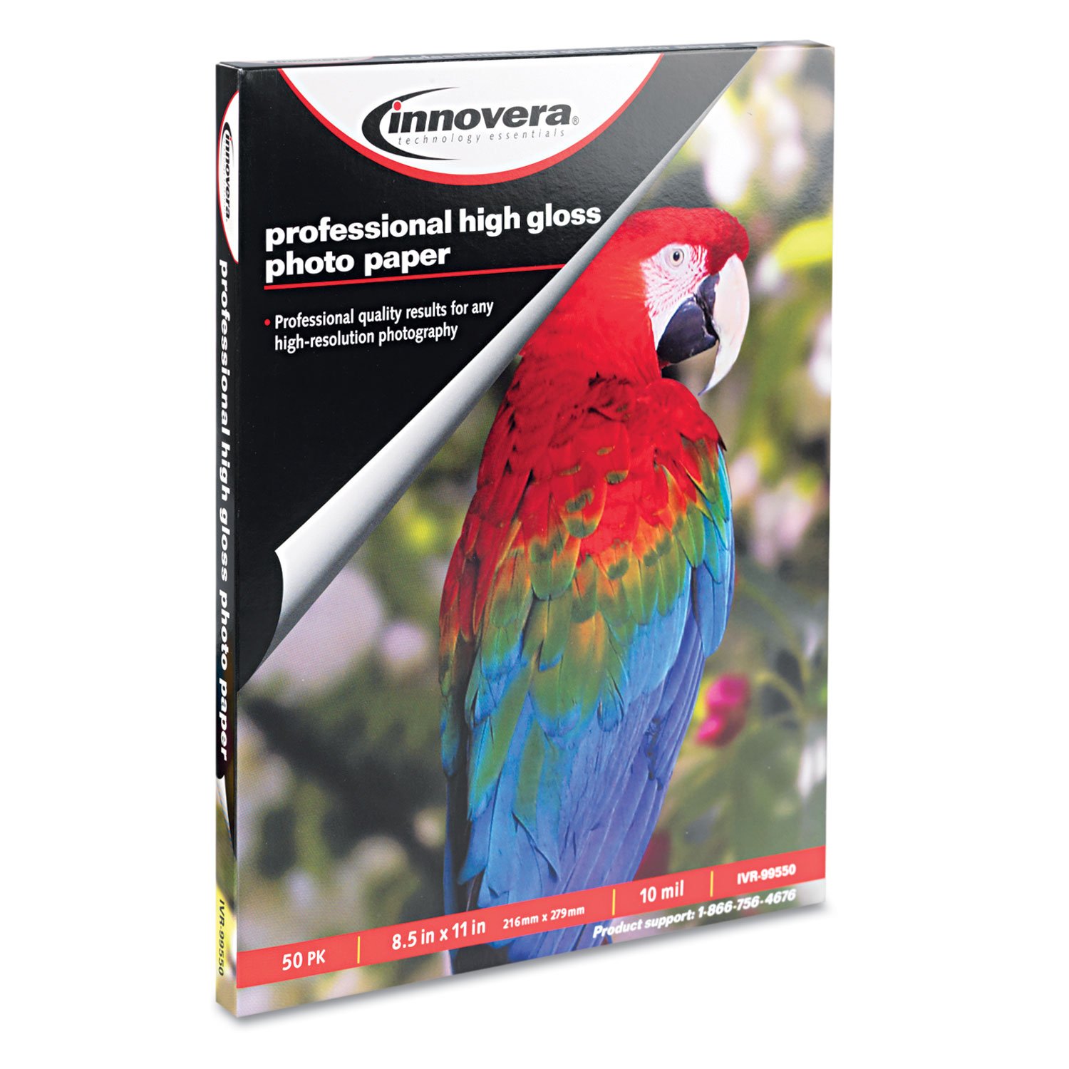 Amazon.com : Innovera IVR99550 10 mil 8.5 in. x 11 in. High-Gloss Photo ...