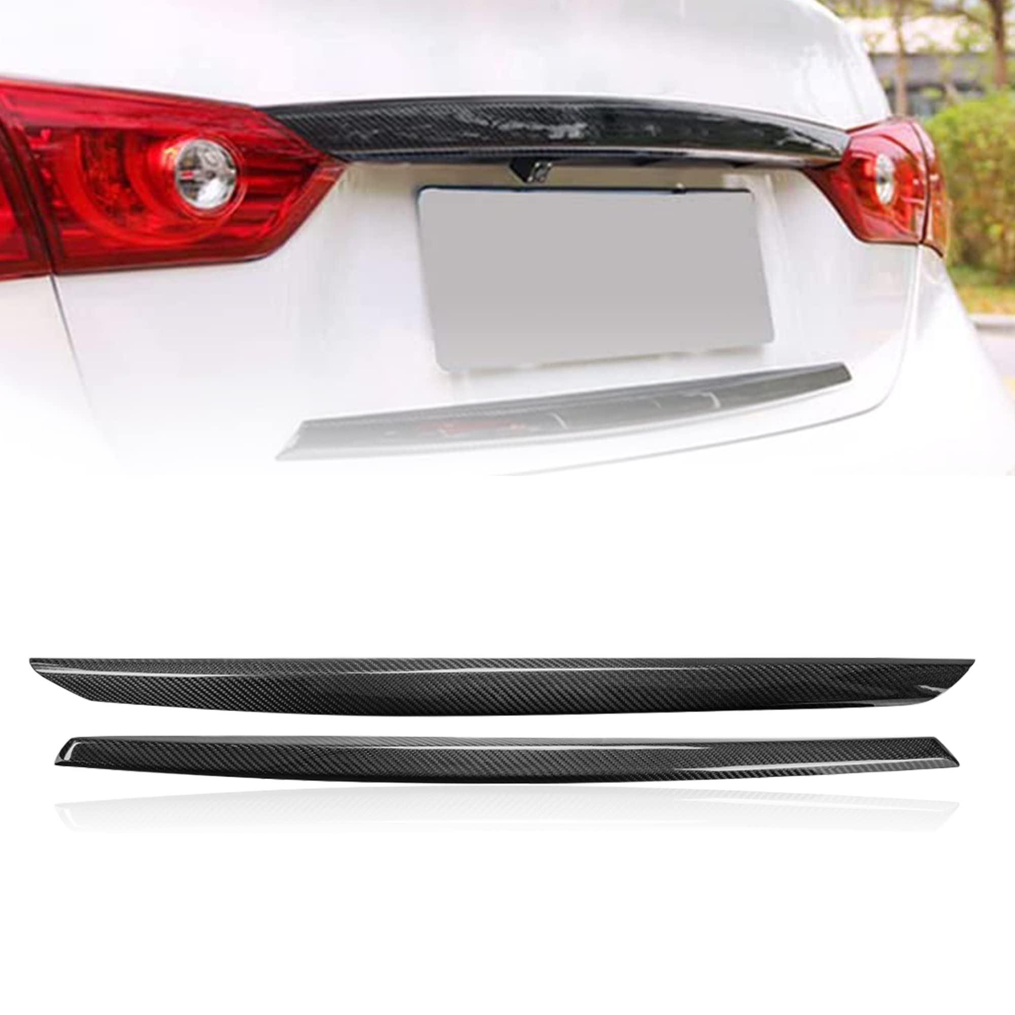 Amazon.com: AeroBon Prepreg Dry Real Carbon Fiber Trunk Trim Overlay ...
