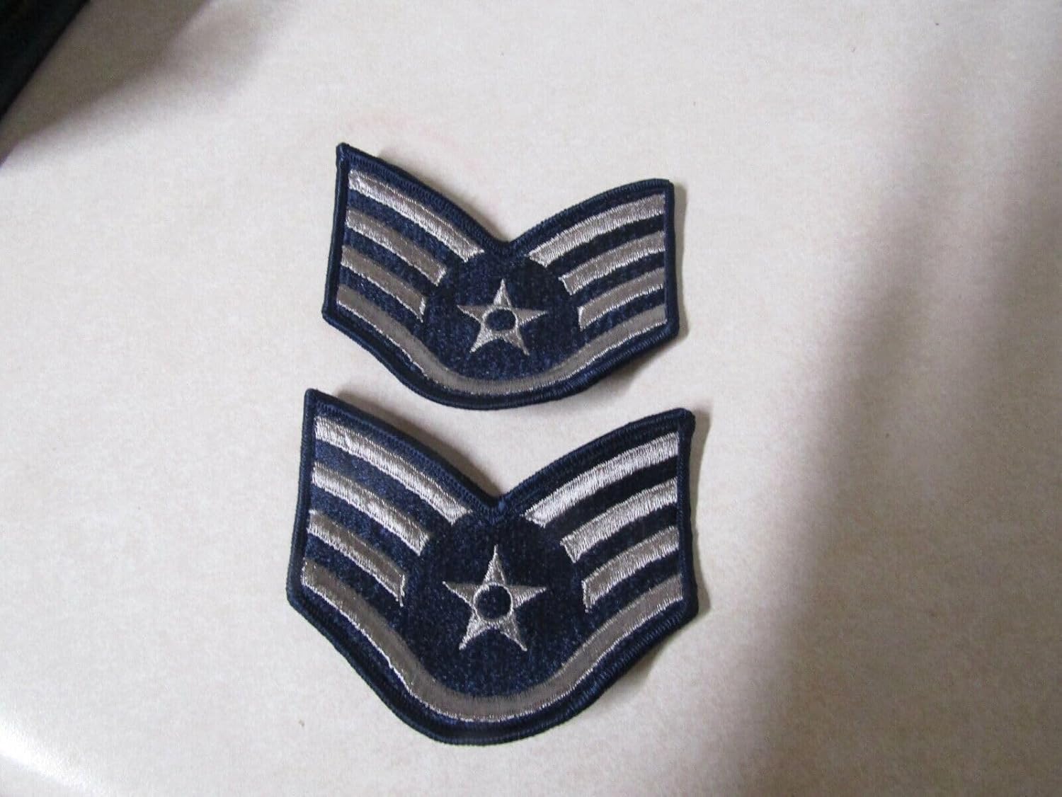 Amazon.com: Military Patch USA Air Force Rank Set of 2 Staff Sergeant 4 ...