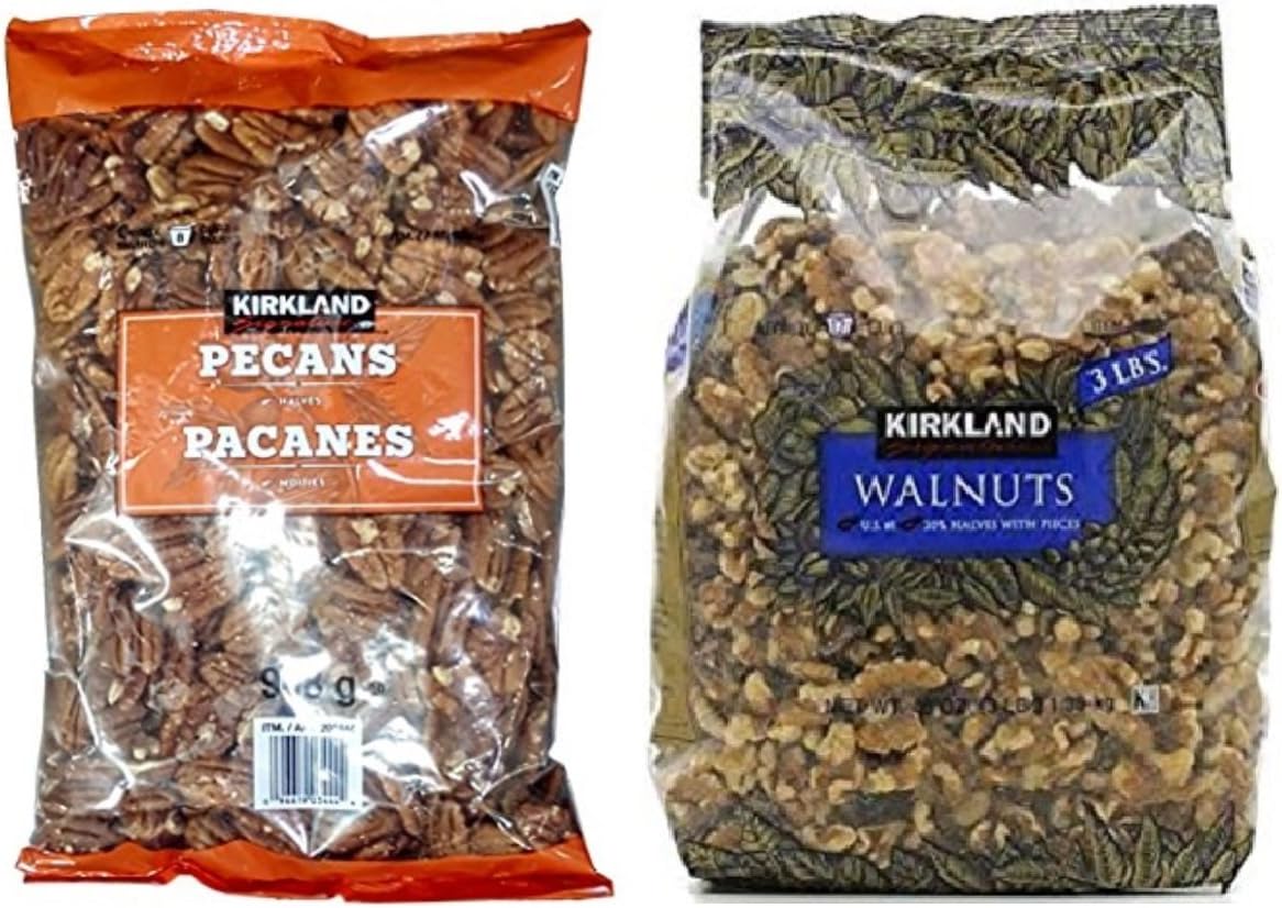 Amazon.com : Kirkland Signature Pecan and Walnuts Bundle - Includes ...