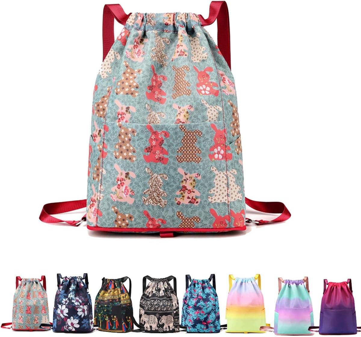 Amazon.com | LELEBEAR Drawstring Foldable Large Capacity Dry-wet ...