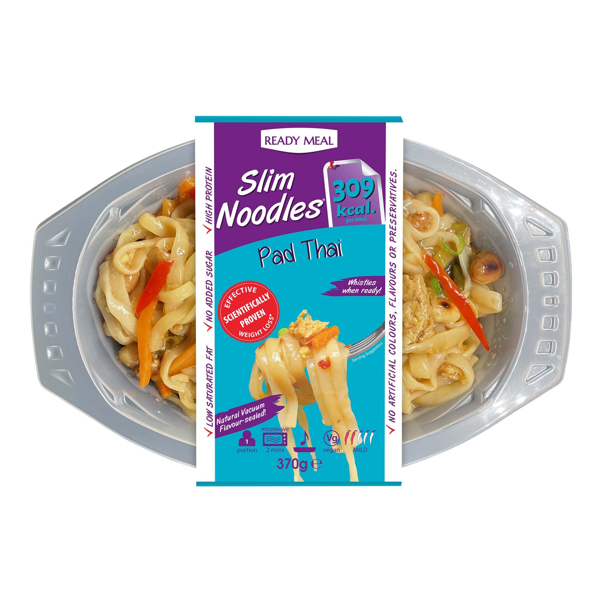 Slim Chilled Pad Thai Noodles - Free-From, Low Calorie, Konjac Vegan ...