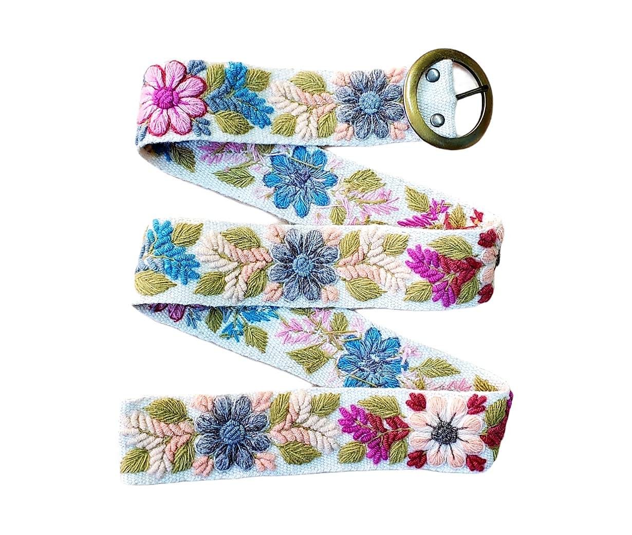 Amazon.com: embroidered belt, wool peru belt, handmade embroidery ...