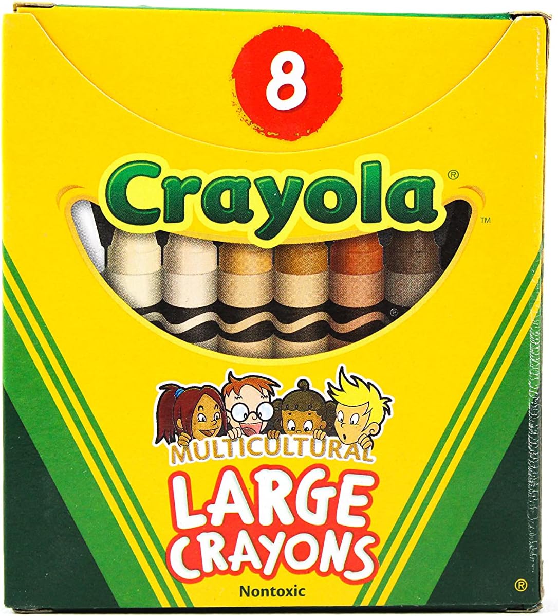 CRAYOLA Multi-Cultural Crayons, Large, 7/16 x 4 Inches, Assorted Skin ...