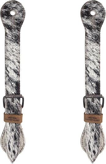 Amazon.com | Western Leather Works, Set of 2 Single-Ply Spur Straps for ...