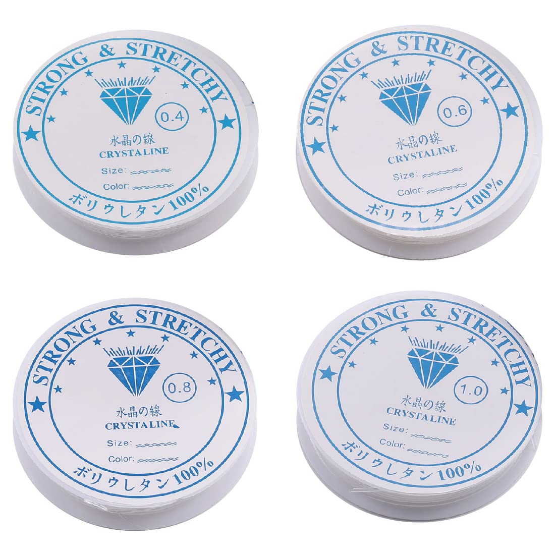 REQAG Elastic Jewellery Thread Spool Transparent Beads Thread 0.4 mm 0. ...