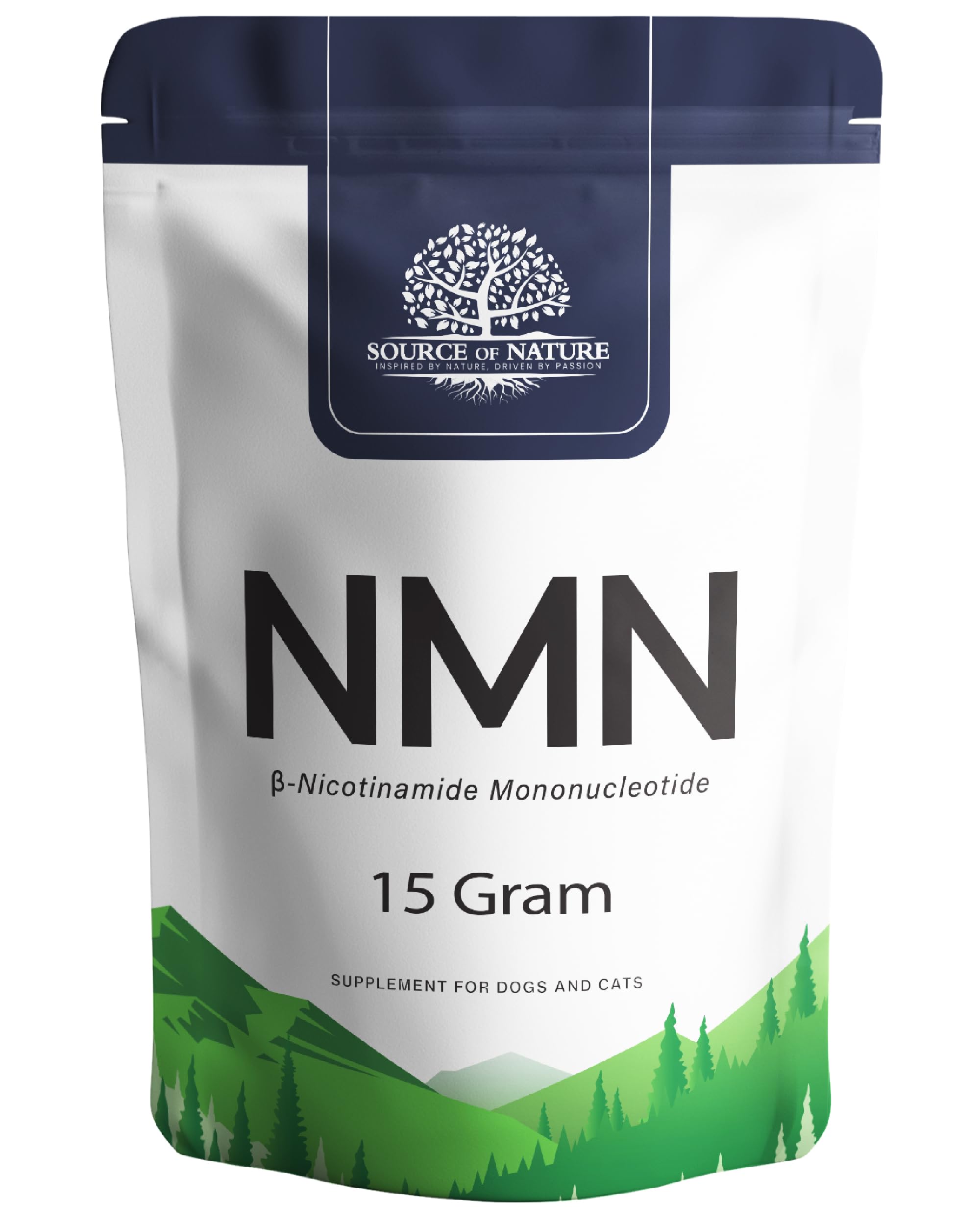 Source of Nature® | NMN | Nicotinamide Monononucleotide >99,9% | 15g | for Dogs and Cats | Pure ...