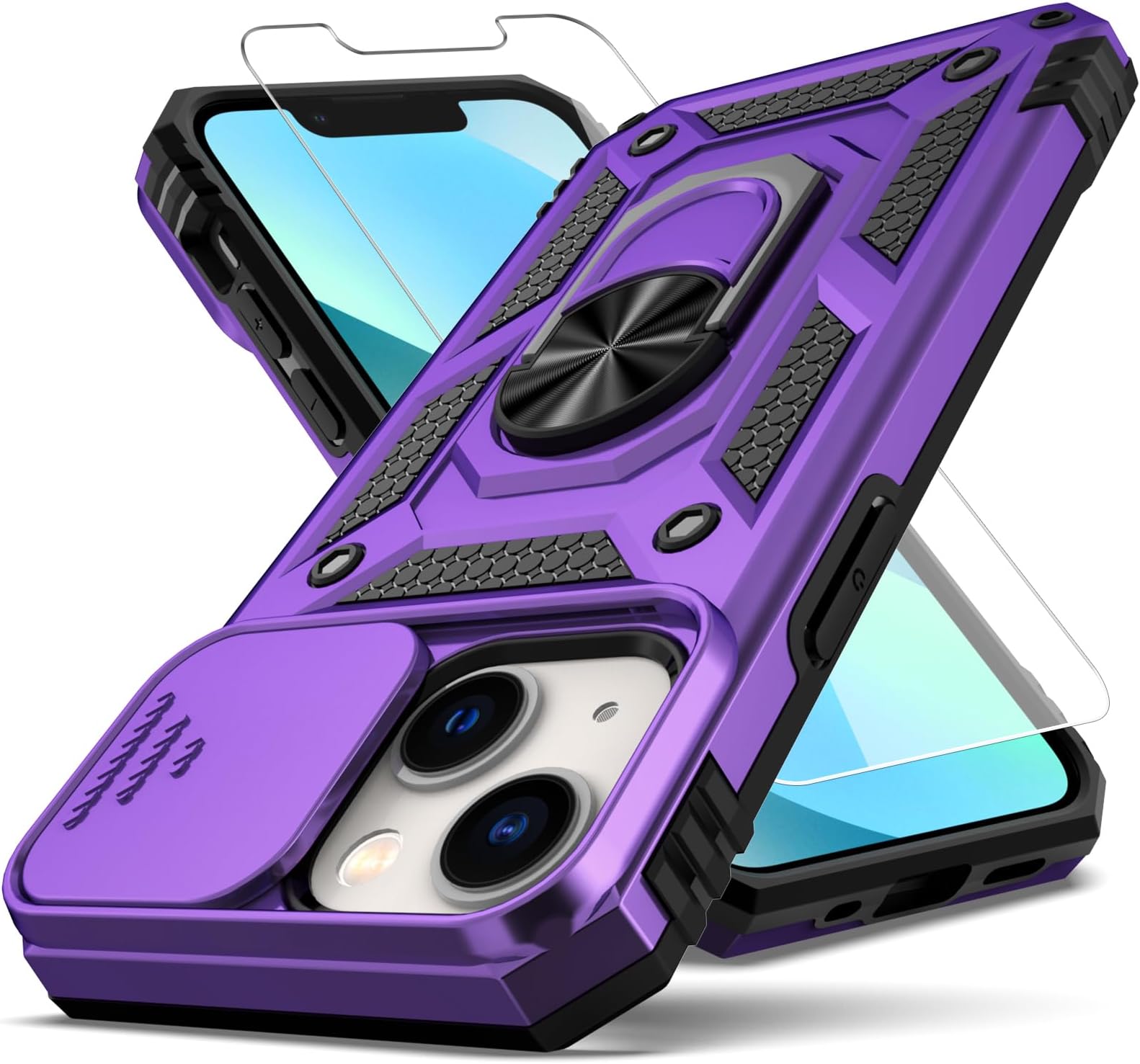 Amazon.com: YZOK for iPhone 12 Mini Case,with Slide Camera Cover HD ...