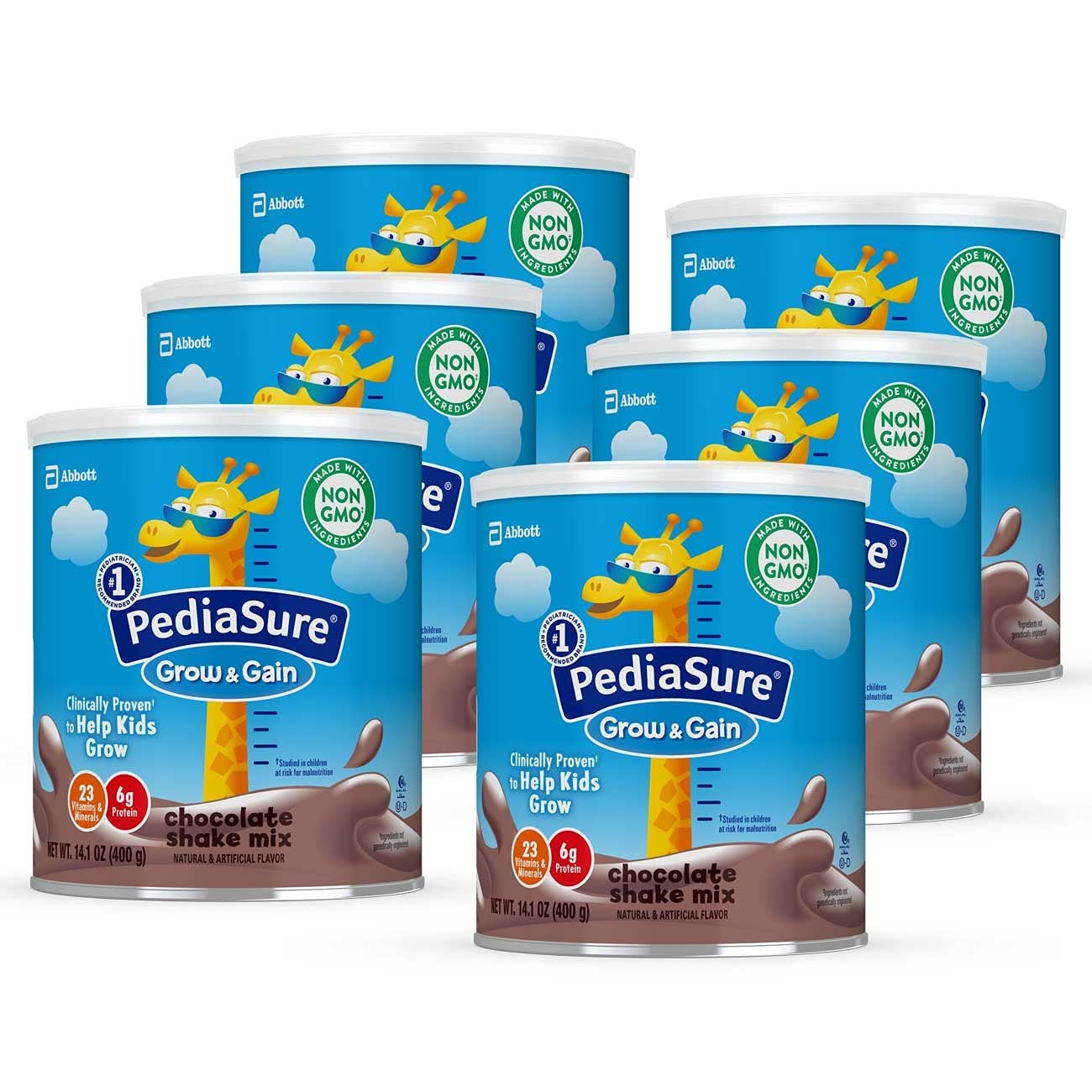 PediaSure Grow Gain – Polvo de mezcla de batido sin OMG y sin gluten ...