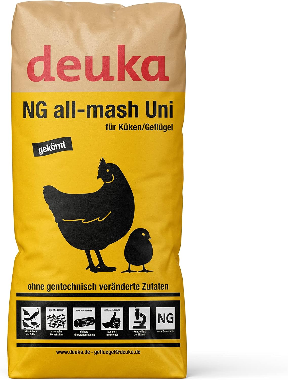 deuka NG All-mash Uni gekörnt | 25 kg | Universalfutter für ...