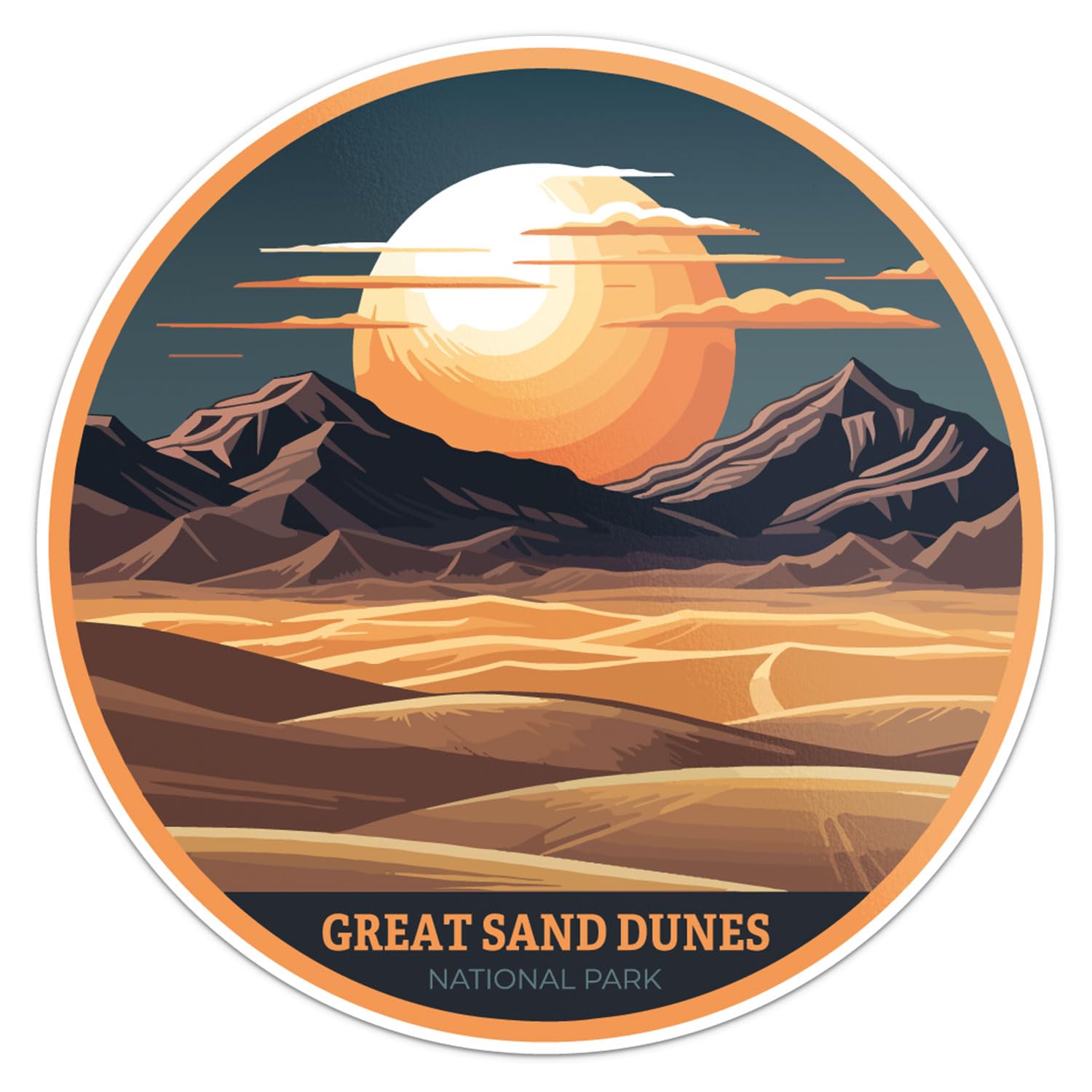 Amazon.com - Great Sand Dunes National Park Sticker - Waterproof Vinyl ...
