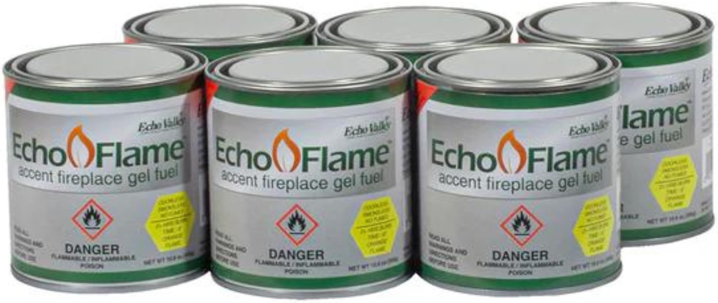 Amazon.com: Echo Valley EchoFlame Gel-Fuel for Indoor/Outdoor ...