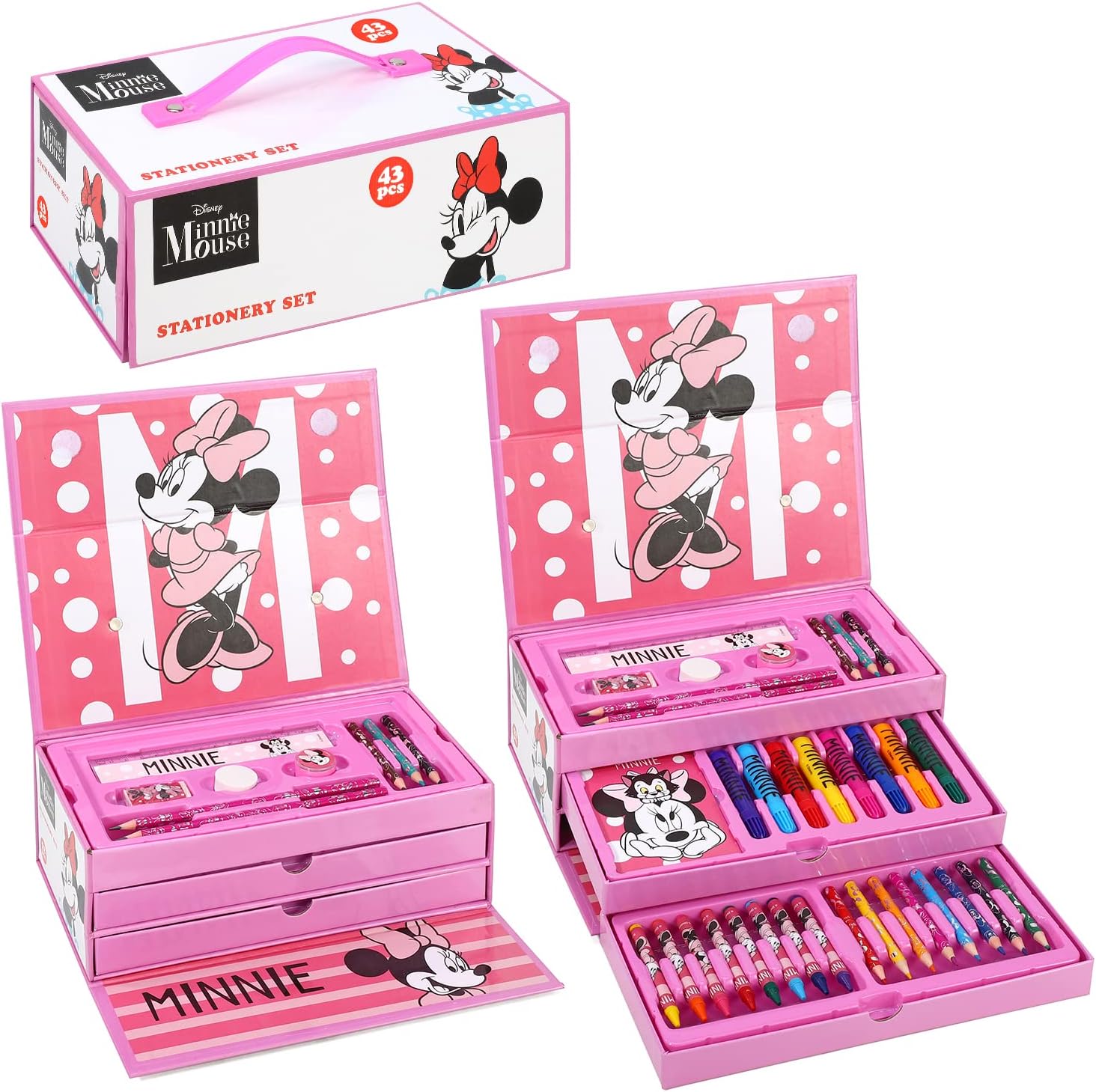 CERDÁ LIFE'S LITTLE MOMENTS Minnie Mouse Kids 43pc Colouring Art ...