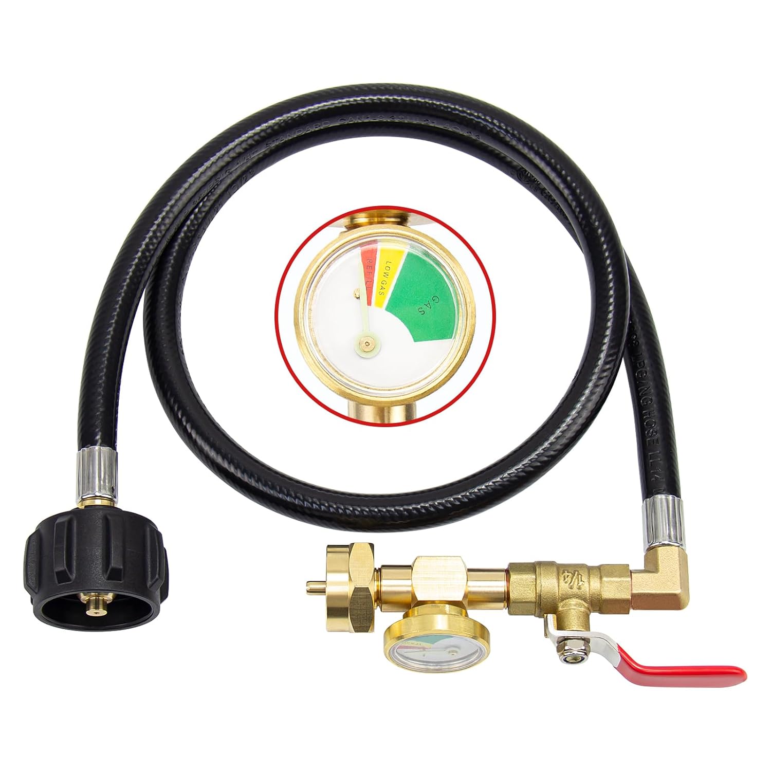 Amazon.com : New Updated Propane Refill Adapter Hose with Pressure ...