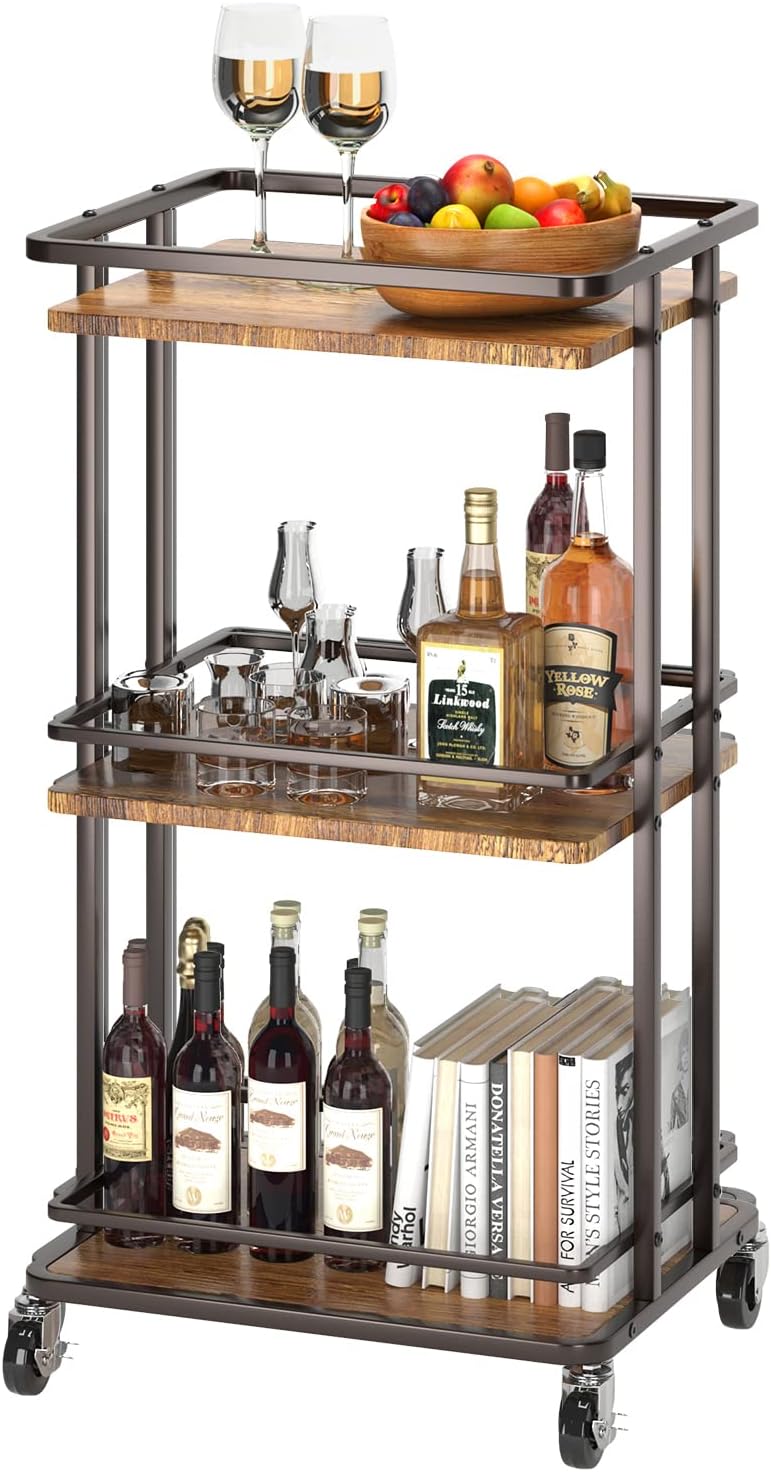 Amazon.com - Nathan James Farley Mid Century Modern Bar Cart, Solid ...