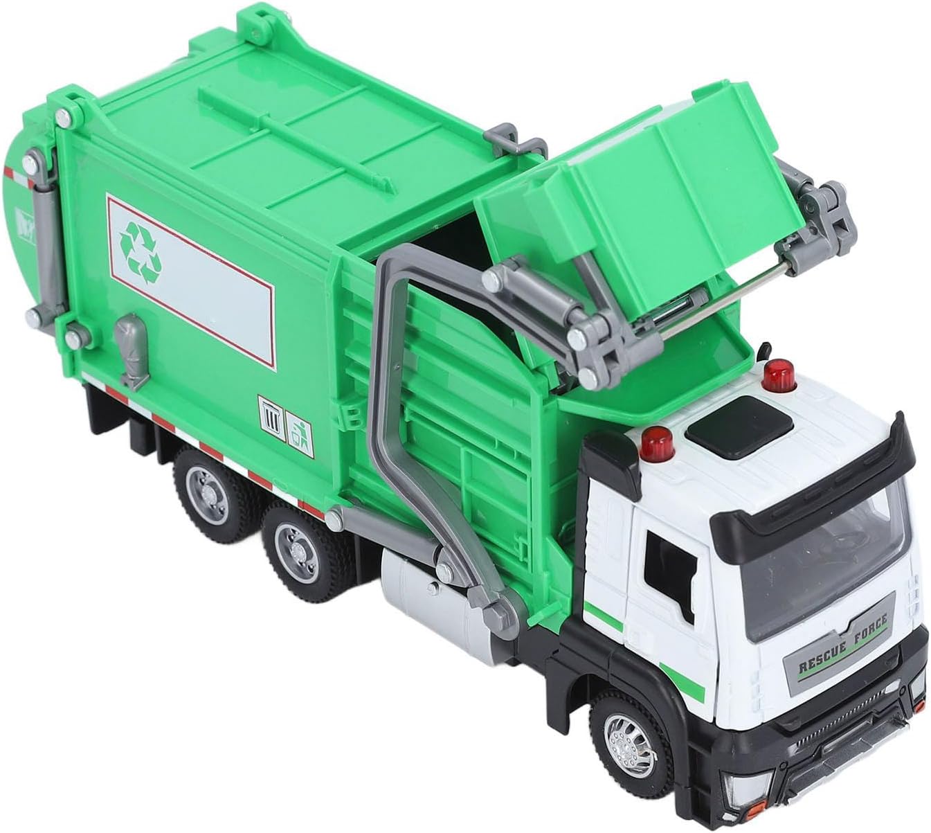 Itonash Recycling Garbage Truck with Light and Sounds, 1:32 Garbage ...