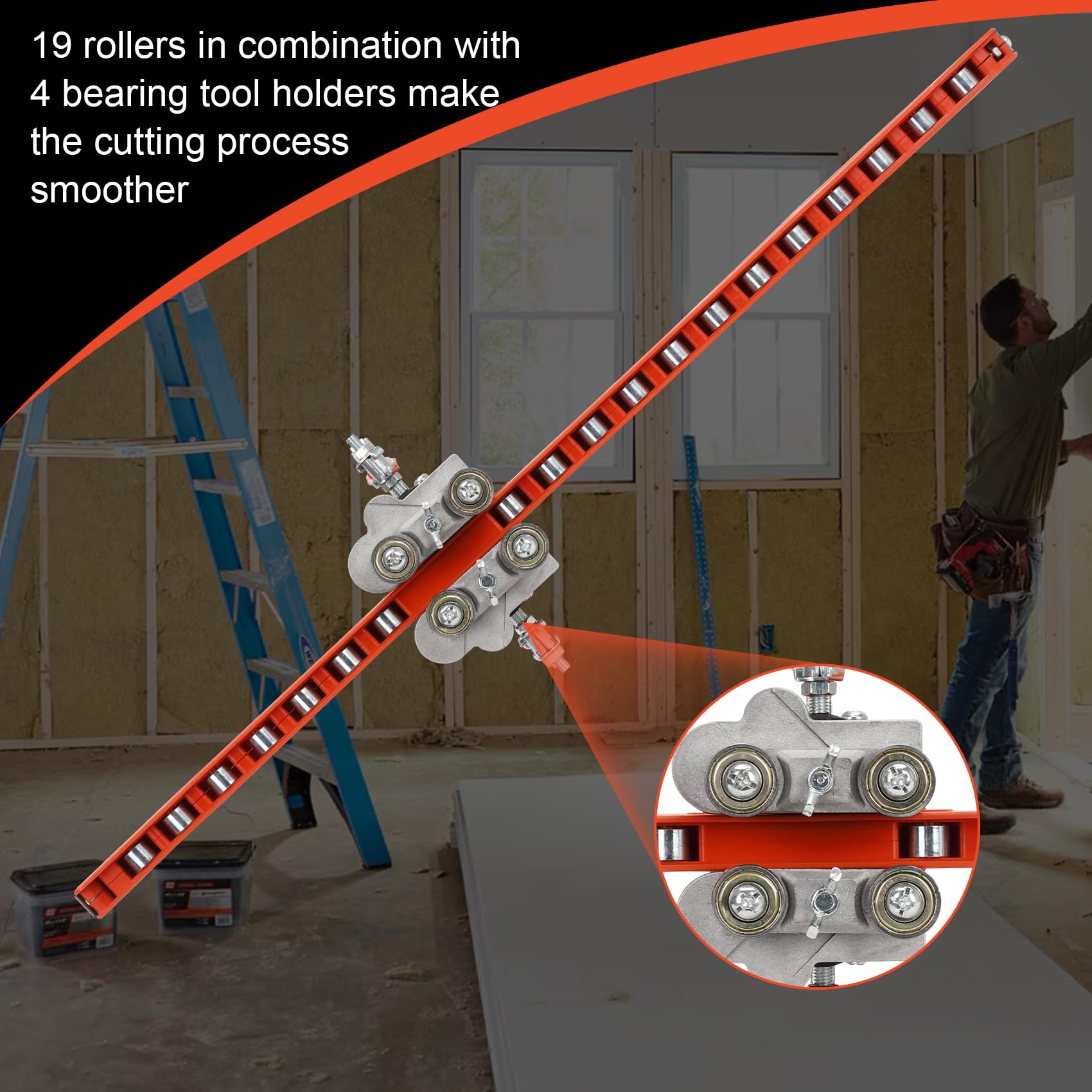 Snapklik.com : Drywall Cutting Tool,1.5 To 61cm Blade Adjustable Gypsum ...