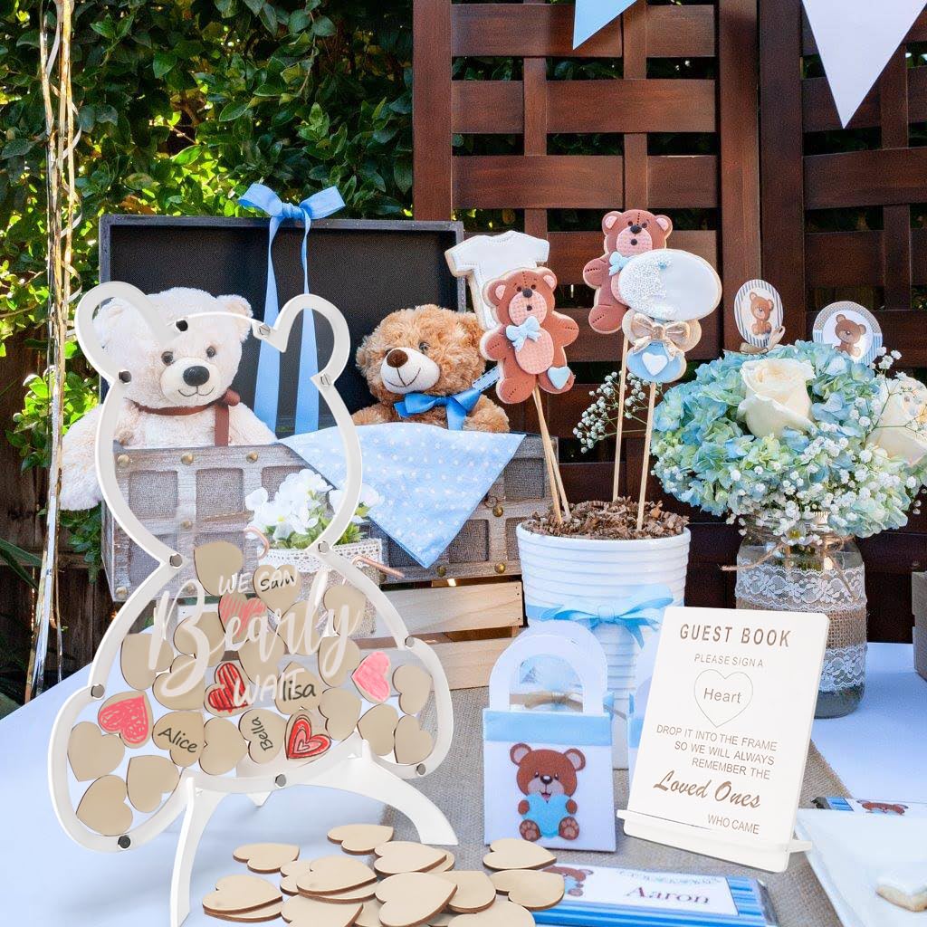 Snapklik.com : Baby Shower Guest Book Alternatives, We Can Bearly Wait ...