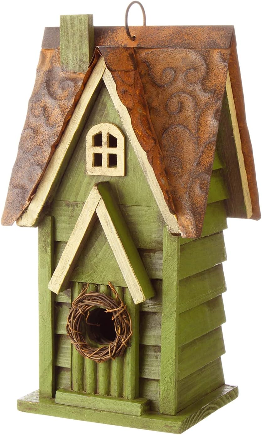 Amazon.com : Kimdio Birdhouse Ceramic Hanging Birdhouses Bird Hut ...
