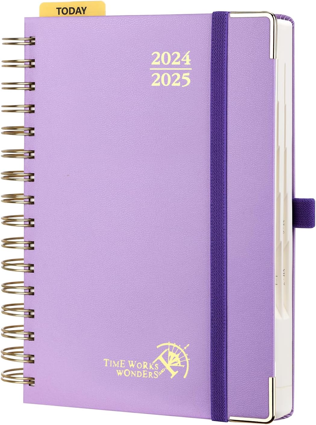 POPRUN Agenda 2024 Journalier Spirale 21,5 x 14,9 cm, 1 Page par jour ...