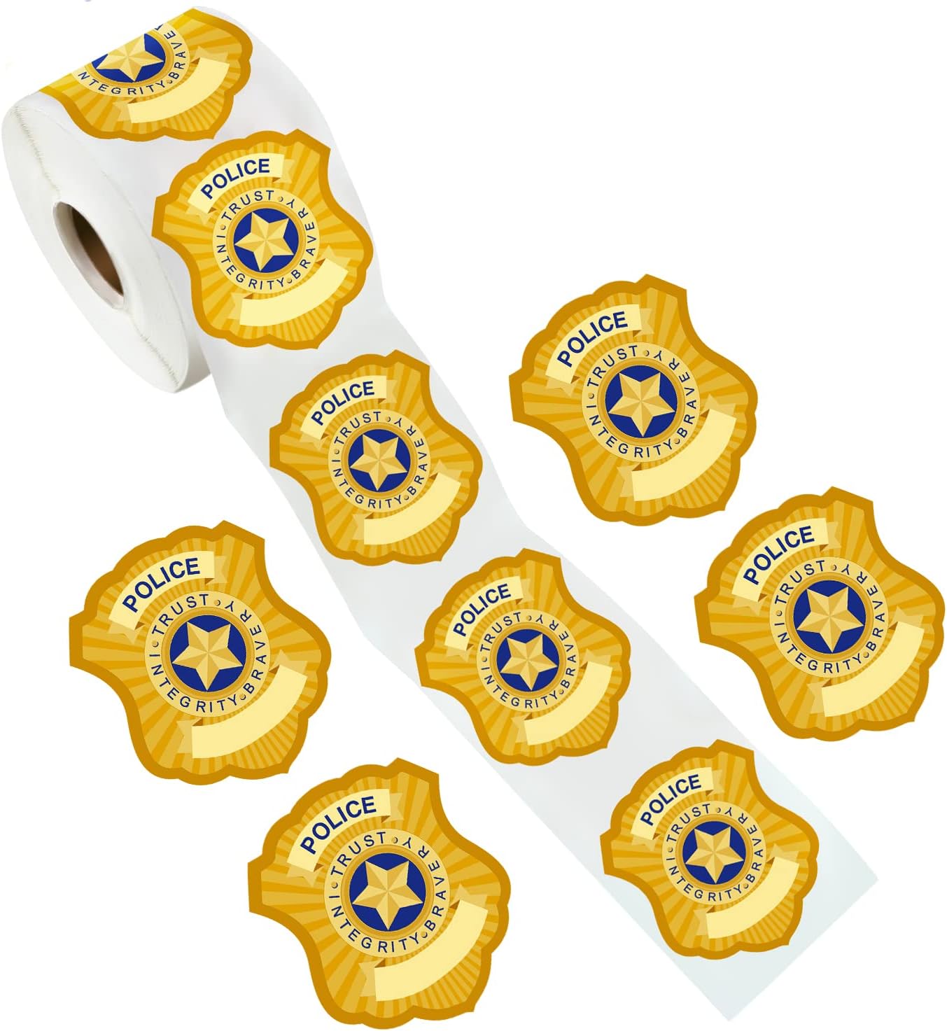 Amazon.com : Outus 500 Pieces Police Badge Name Tag Stickers Police ...